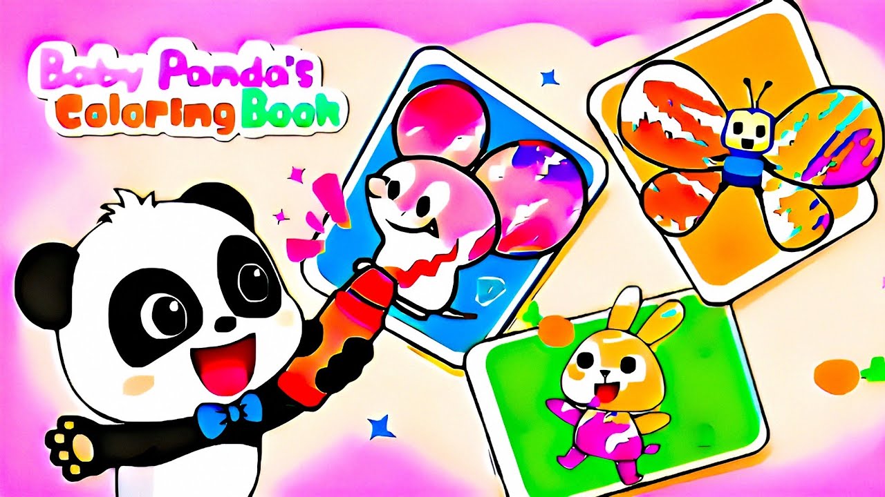 Baby Panda’s Coloring Book- Learn Colors and Develop Your Imaging ...