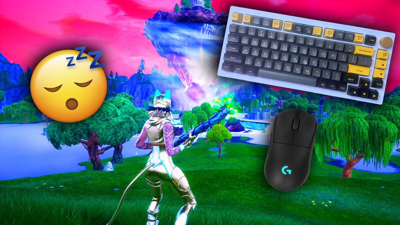 40 Kill Solo Squad ASMR Keyboard Sounds 😴THOCKY😴 Custom Keyboard ...