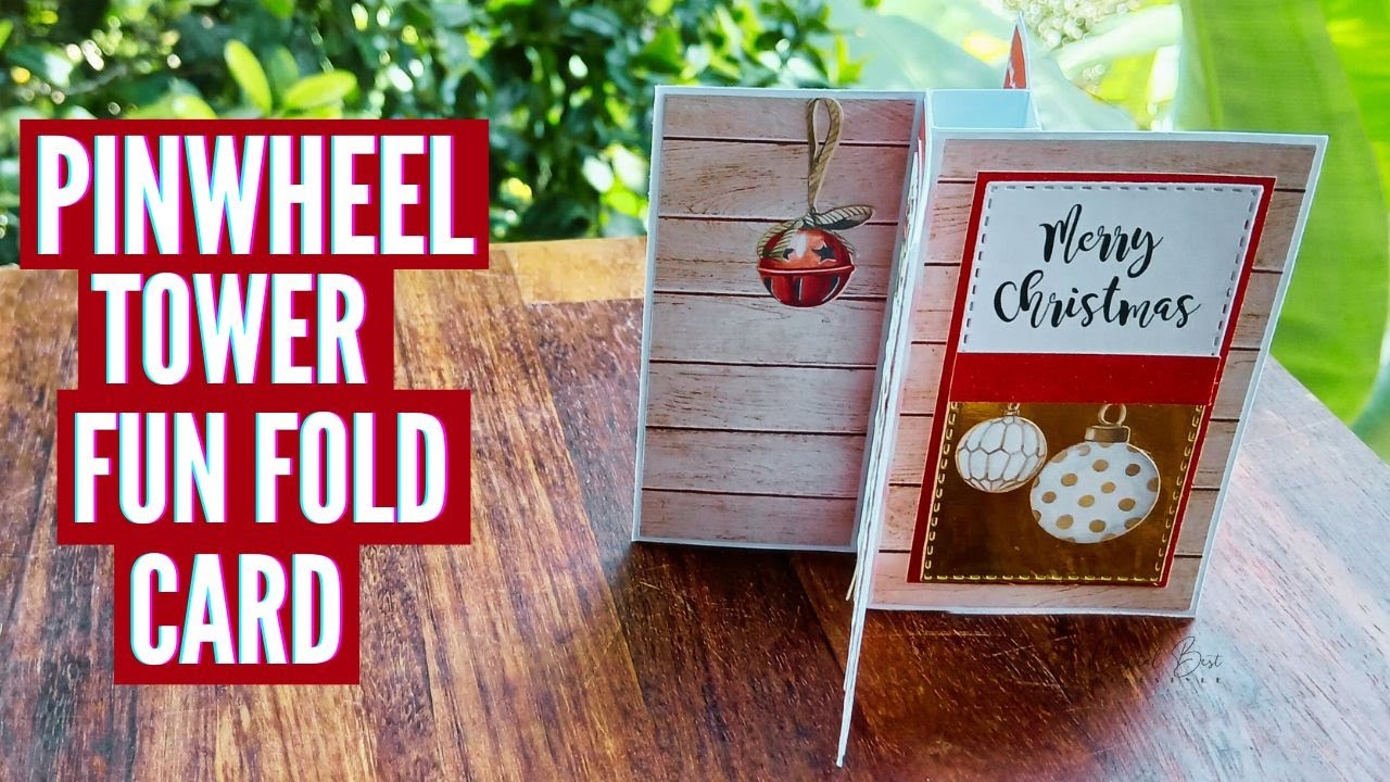 Pinwheel Tower Card | Christmas Card | Fun Fold - YouTube