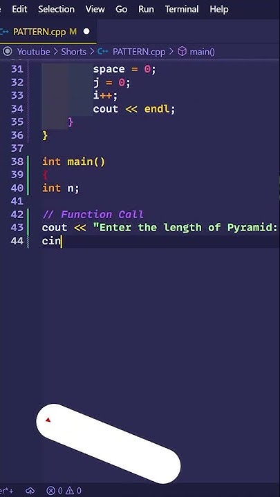 C Language Tutorial || Half PYRAMID pattern using while loop💻📘 #shorts ...