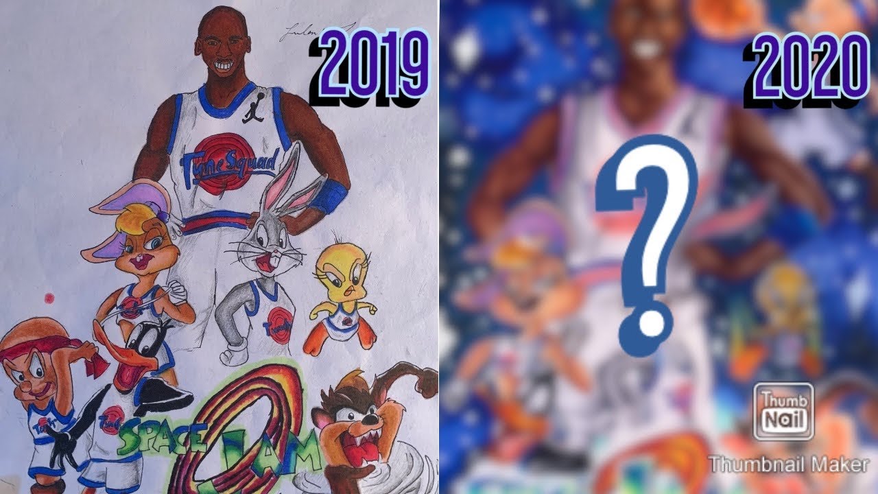 Redrawing My Old Pictures Pt. 2 - Space Jam Edition - YouTube