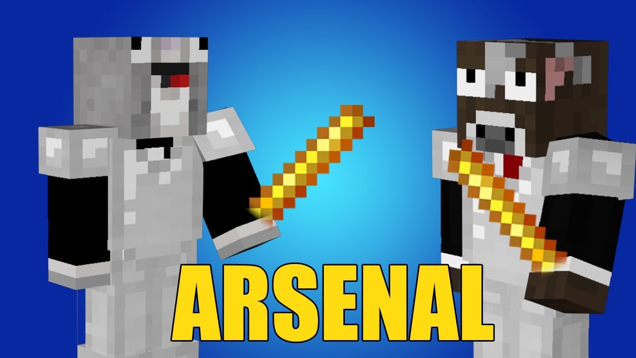 AWESOME NEW Minecraft "Arsenal" Minigame - YouTube