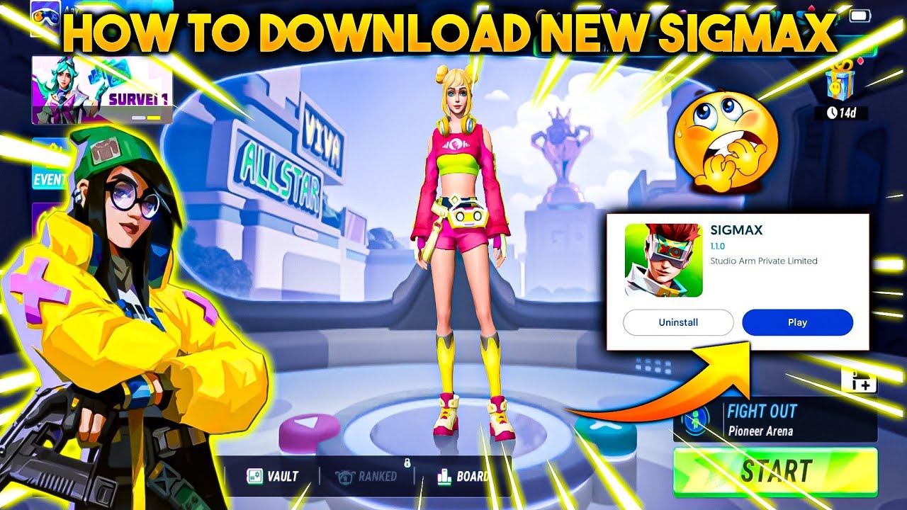 How To Download New Sigmax Game 😍 | Sigma Battle Royale Old Memories ...