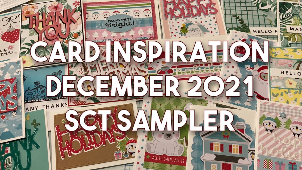 Unboxing and Card Inspiration from the December 2021 SCT Sampler - YouTube