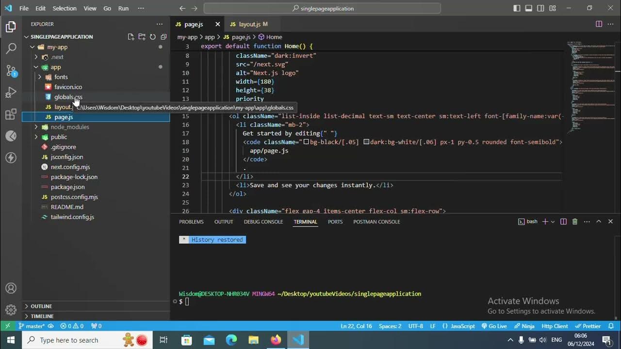 setting up project - YouTube