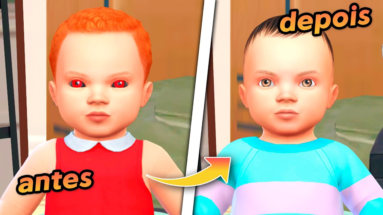 COMO CORRIGIR O BUG DOS OLHOS NOS BEBÊS DE COLO NO THE SIMS 4 - YouTube