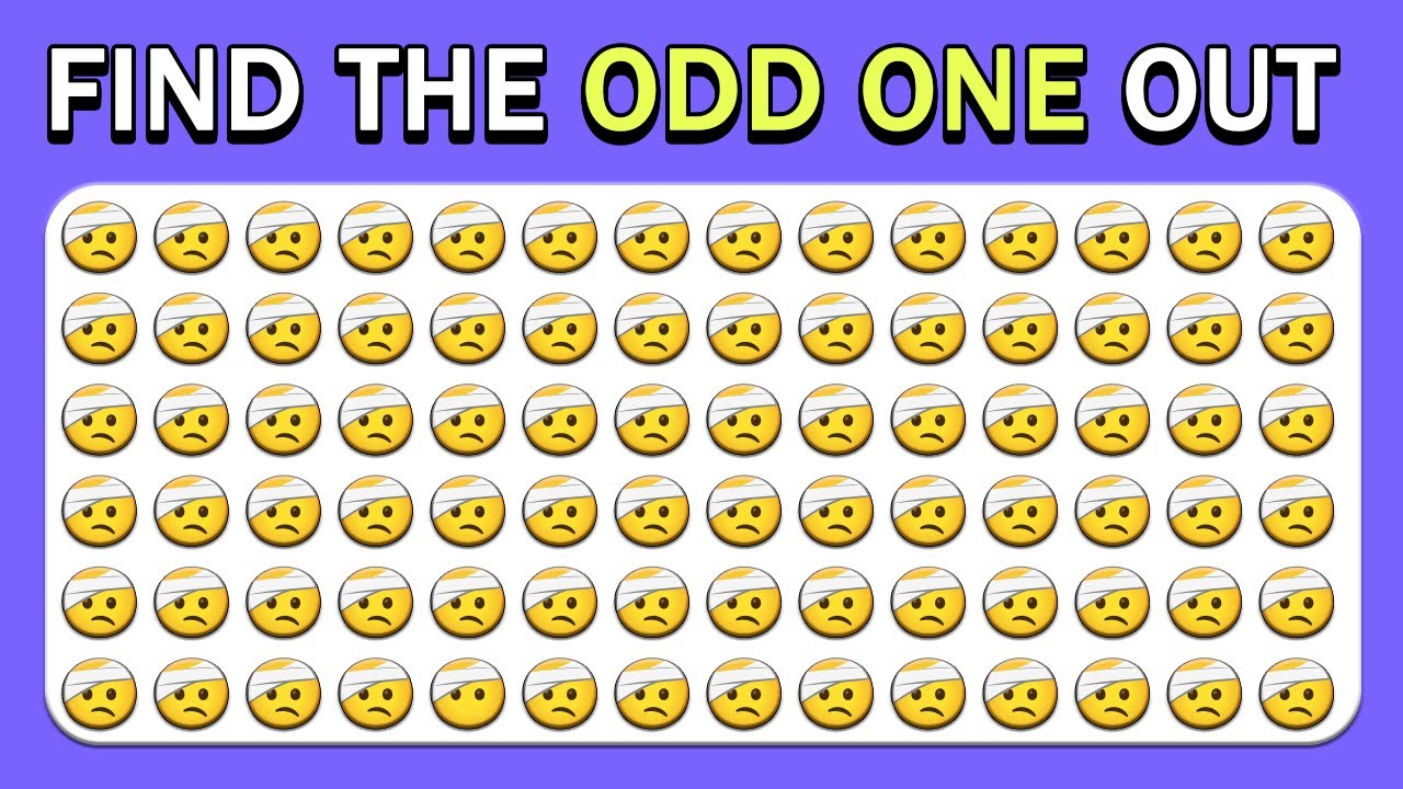 Can You Guess The Odd Emoji? - Emoji detector - YouTube