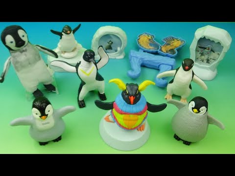 2011 HAPPY FEET TWO set of 10 BURGER KING COLLECTIBLE MOVIE FIGURES VIDEO REVIEW