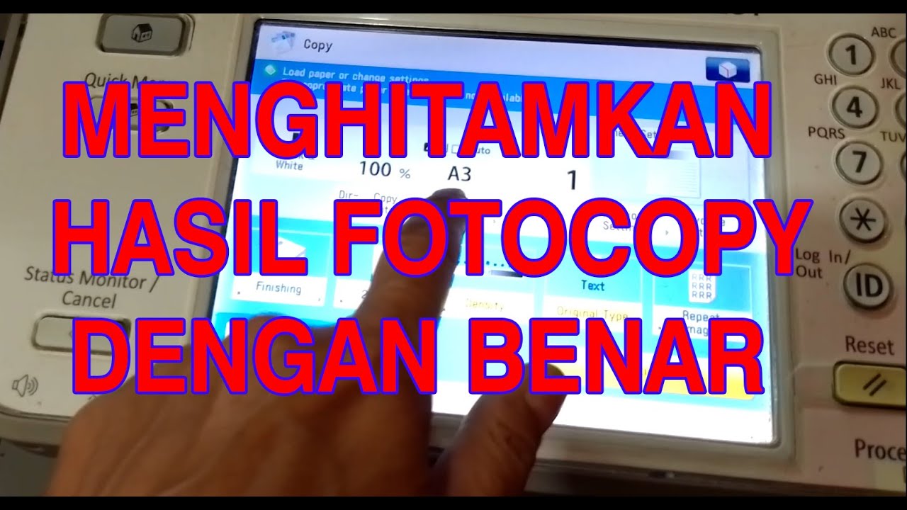 MENGHITAMKAN HASIL FOTOCOPY SECARA TEPAT - YouTube
