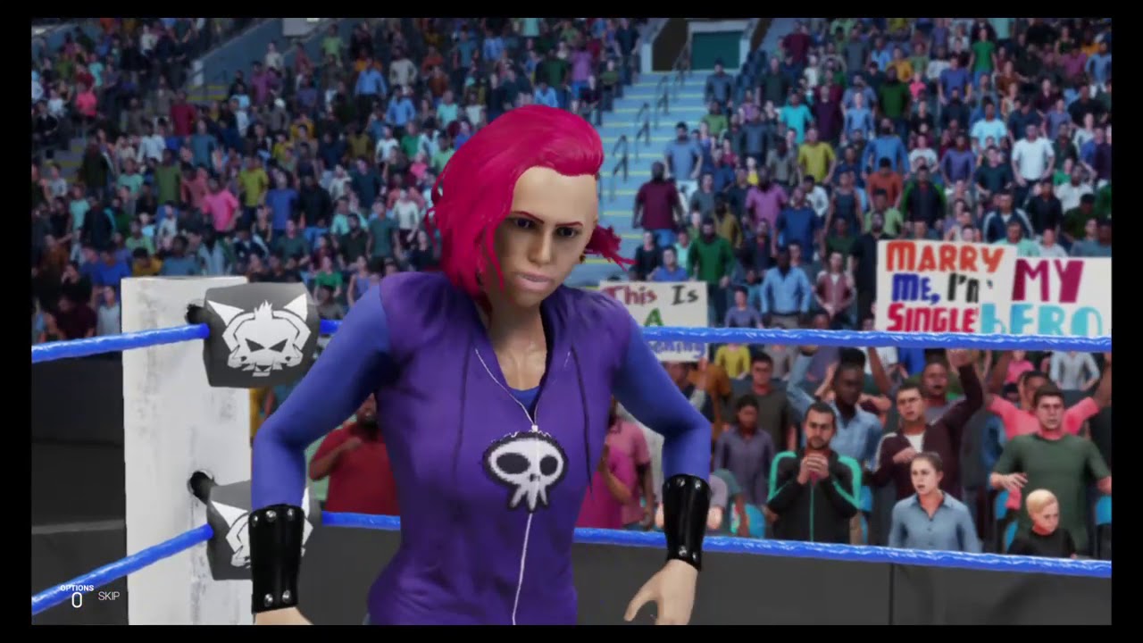 WWE 2K19 - Cid [Fangbone!] vs. Jackie Flynn [Girls Vs. Aliens] - YouTube