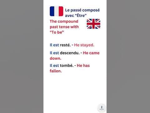 Le passé composé avec "Être” - The compound past tense with "To be ...