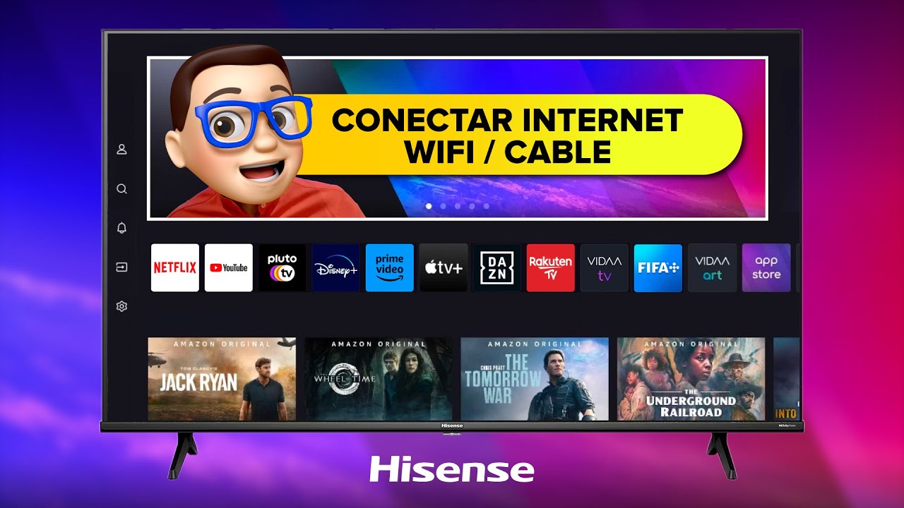 Cómo Conectar Smart TV HISENSE a Internet por WiFi | VIDAA OS 💜 - YouTube