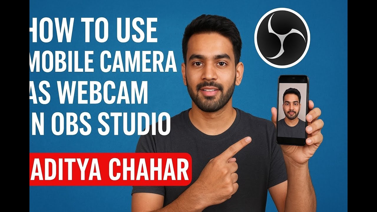 How to Use Mobile Camera as Webcam in OBS Studio | OBS Studio me Mobile ...
