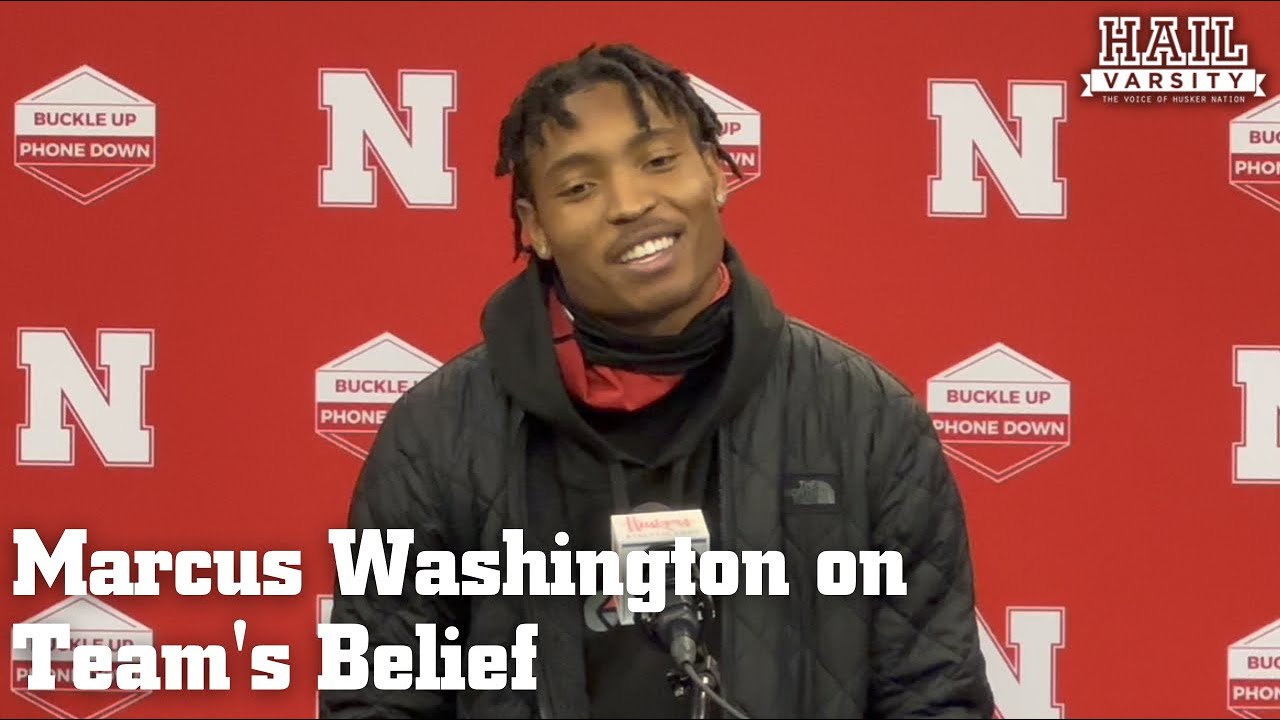 Nebraska Football: Marcus Washington on Huskers' Belief - YouTube