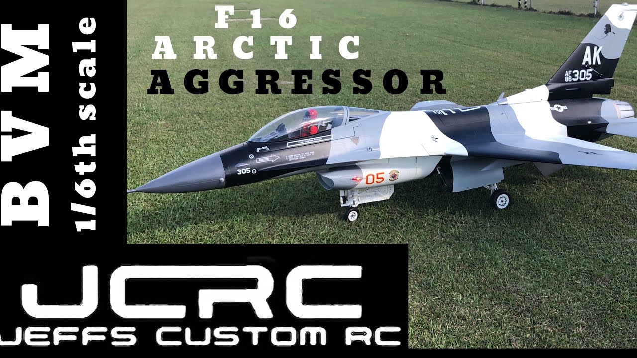 BVM F16 1/6 Scale Arctic Aggressor Turbine Test and Tune with Pilot ...