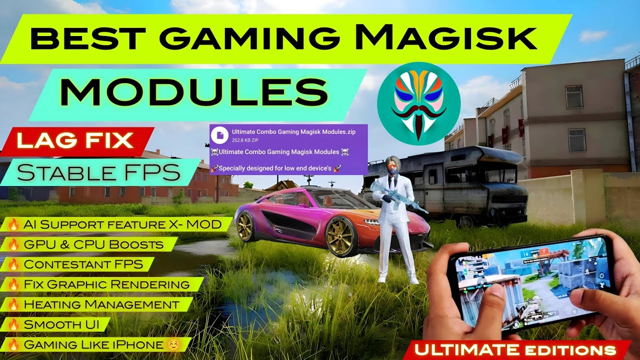 Best Magisk Modules For PUBG BGMI | Lag Fix | Aim Assist | Top 3 Android GAMING Magisk Modules 🚀 ...