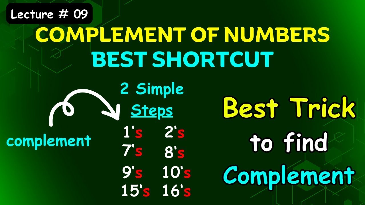 Lecture 09 Complement Of Numbers r 1 s R s 1 s 2 s 7 s 8 s 9 lecture-09-complement-of-numbers-r-1-s-r-s-1-s-2-s-7-s-8-s-9