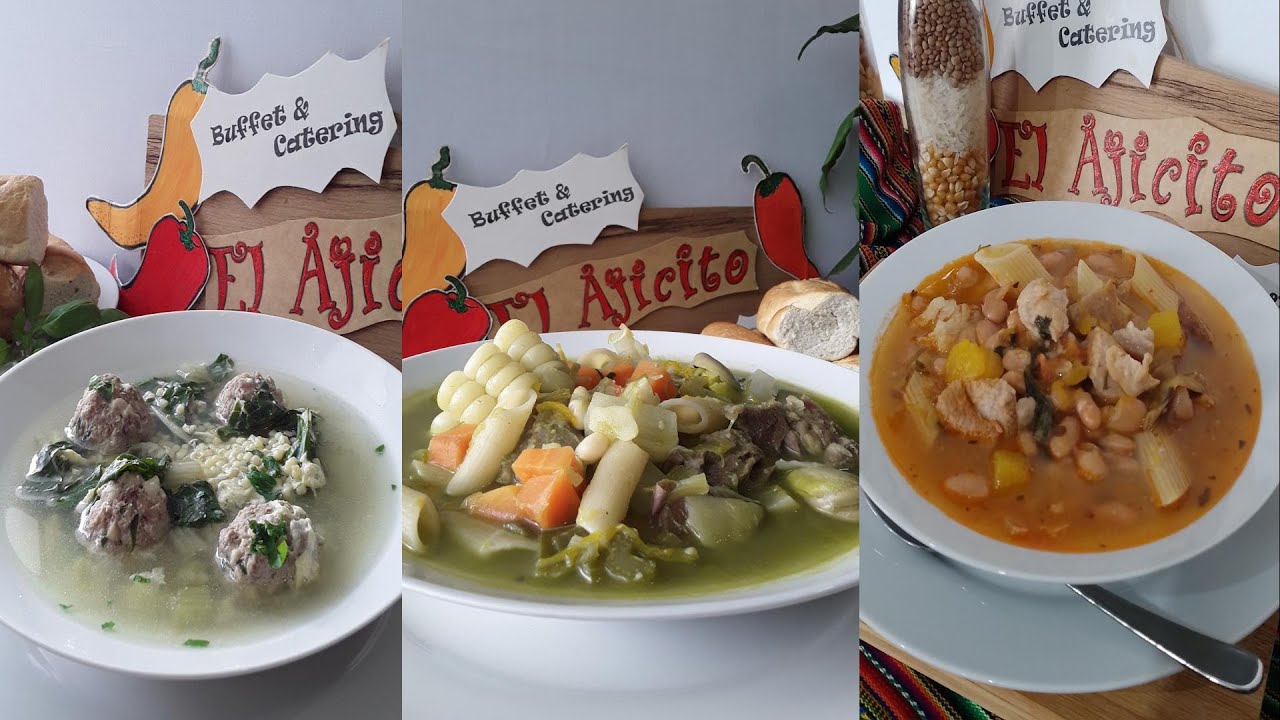 TRES SOPAS DELICIOSAS: Sopa de novia, Menestrón, Sopa de Frijoles ...