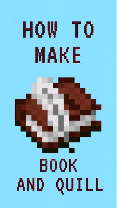 Minecraft: How to Make Book and Quill #shorts #minecraft - YouTube