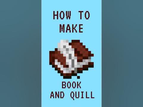 Minecraft: How to Make Book and Quill #shorts #minecraft - YouTube
