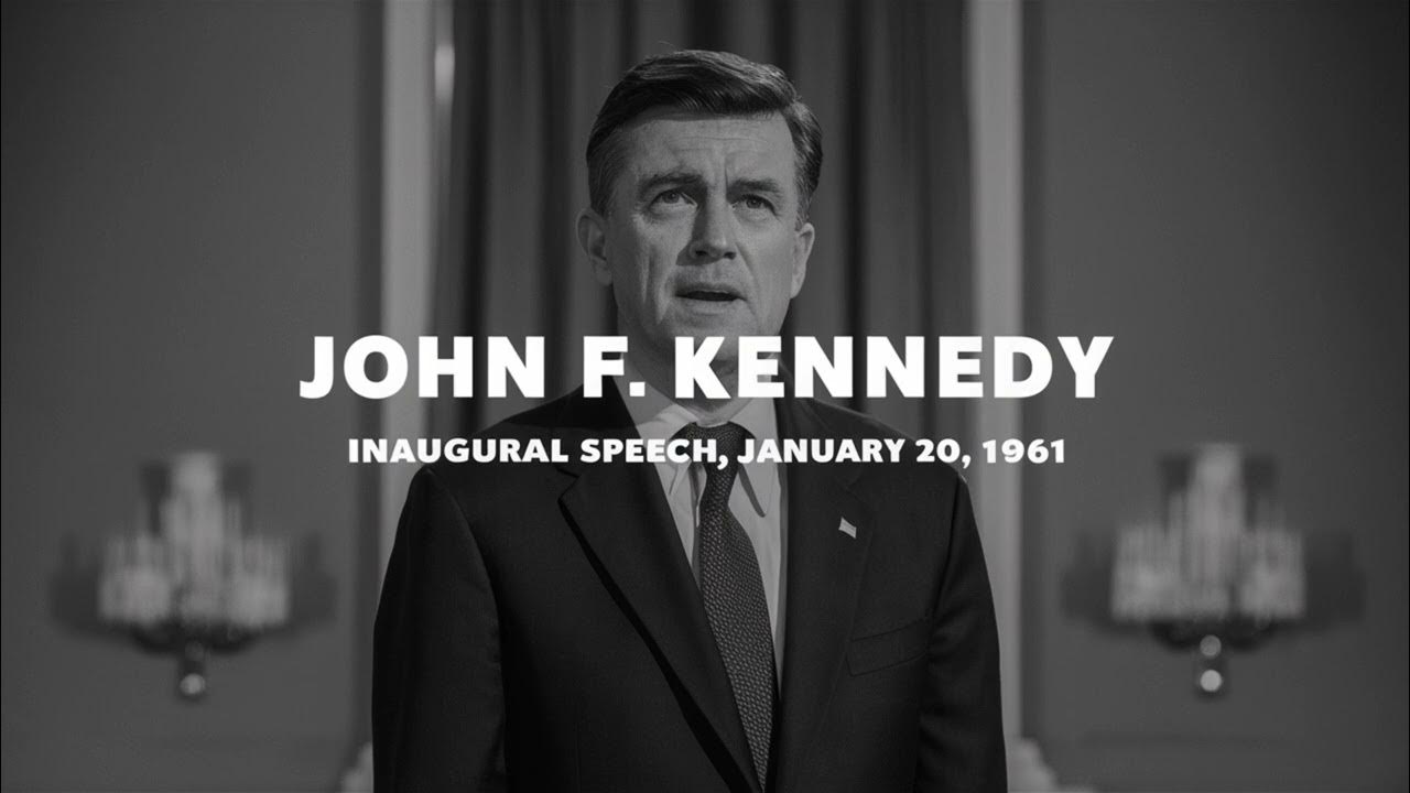 John F. Kennedy Inaugural Speech, January 20, 1961 - YouTube