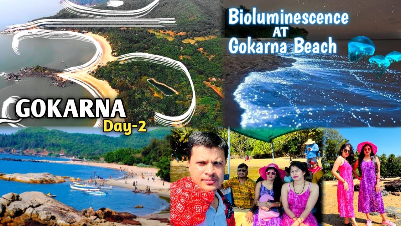 Om Shape Beach in India 🏖️ Paradise Beach ⛱️ Halfmoon Beach 🌊 - YouTube