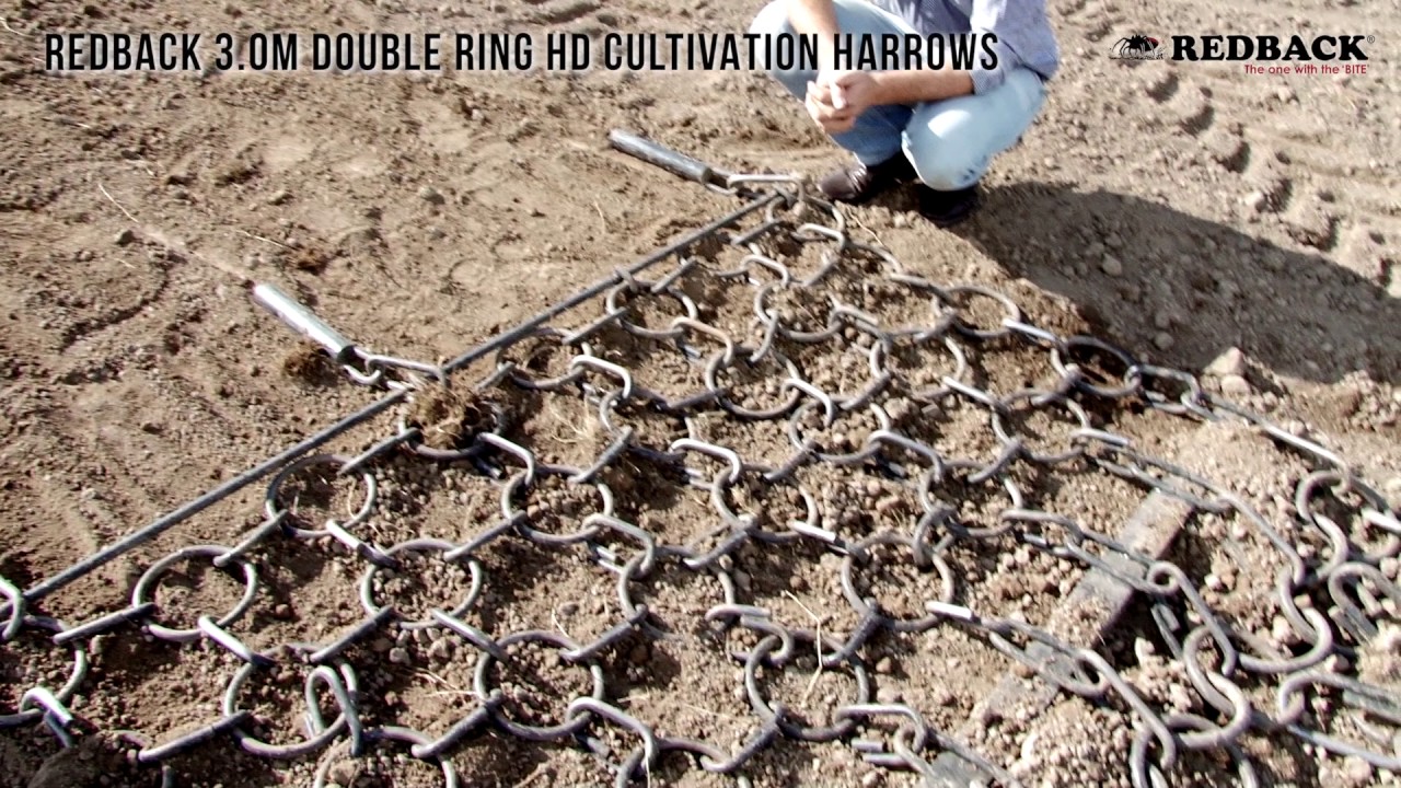 Redback 3.0M Double Ring HD Cultivation Harrows - YouTube