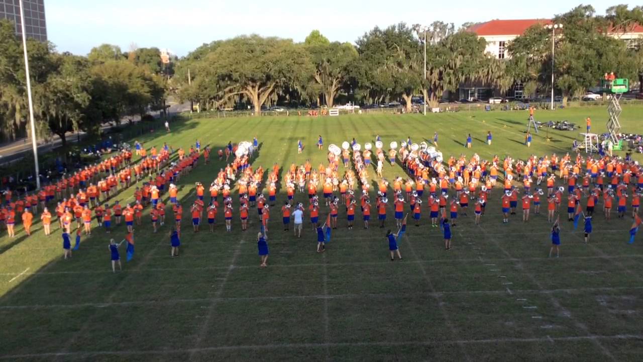 Gator Band practice 9.10.2016 - YouTube
