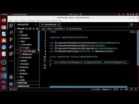 Laravel 10 : V15 Créer un controleur - YouTube