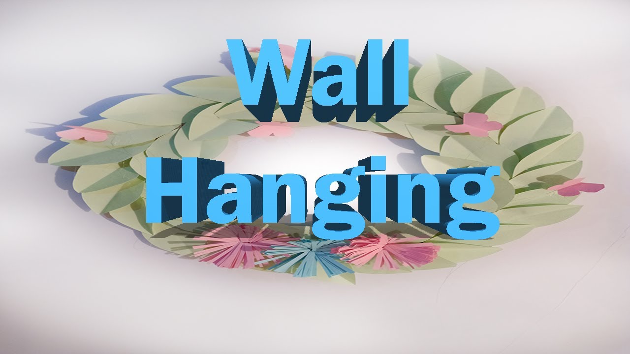 How To Make Wall Hanging With Coloured Paper For Room And Door How To Make Wall Hanging With Coloured Paper For Room And Door