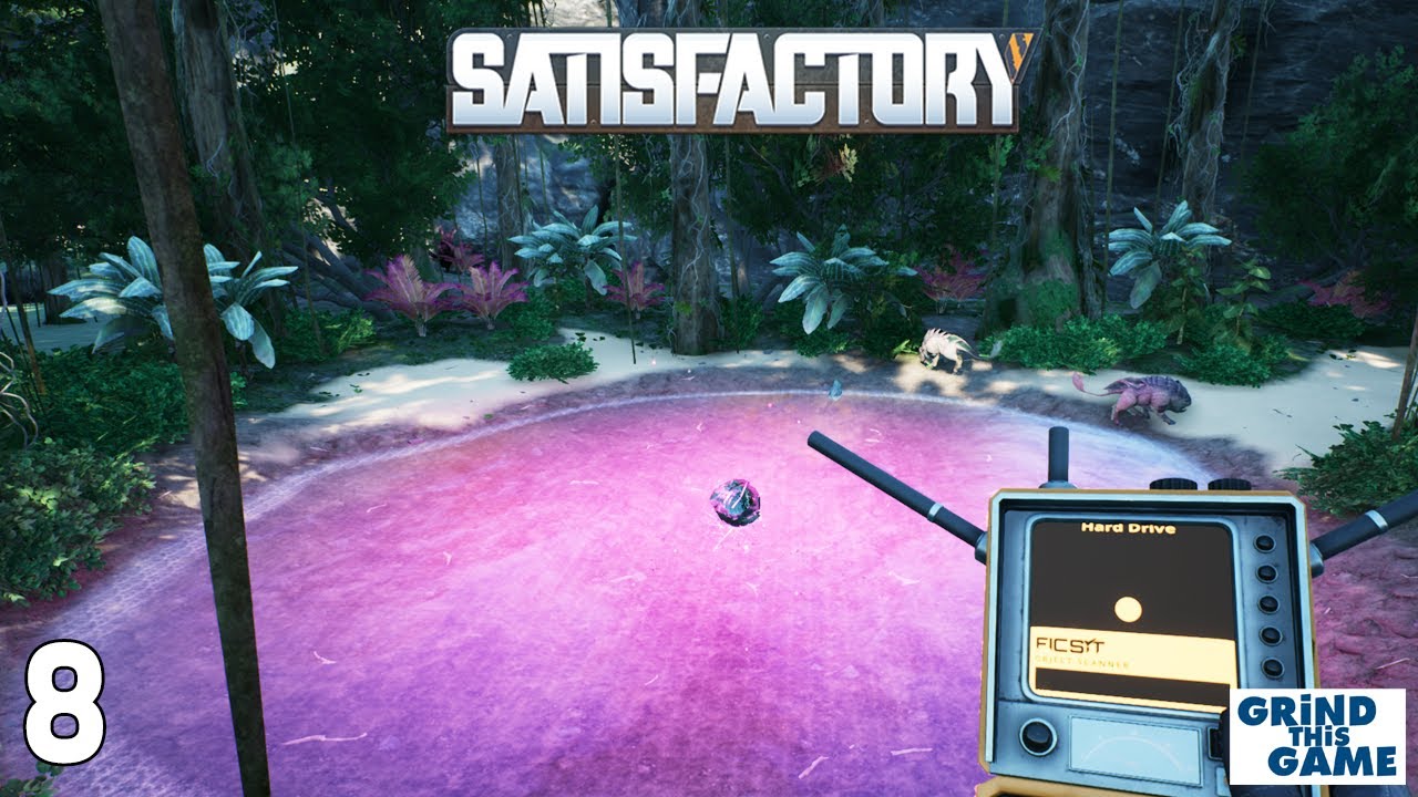 Satisfactory - Hard Drive Hunting & Aluminum Setup - Update 7 - YouTube
