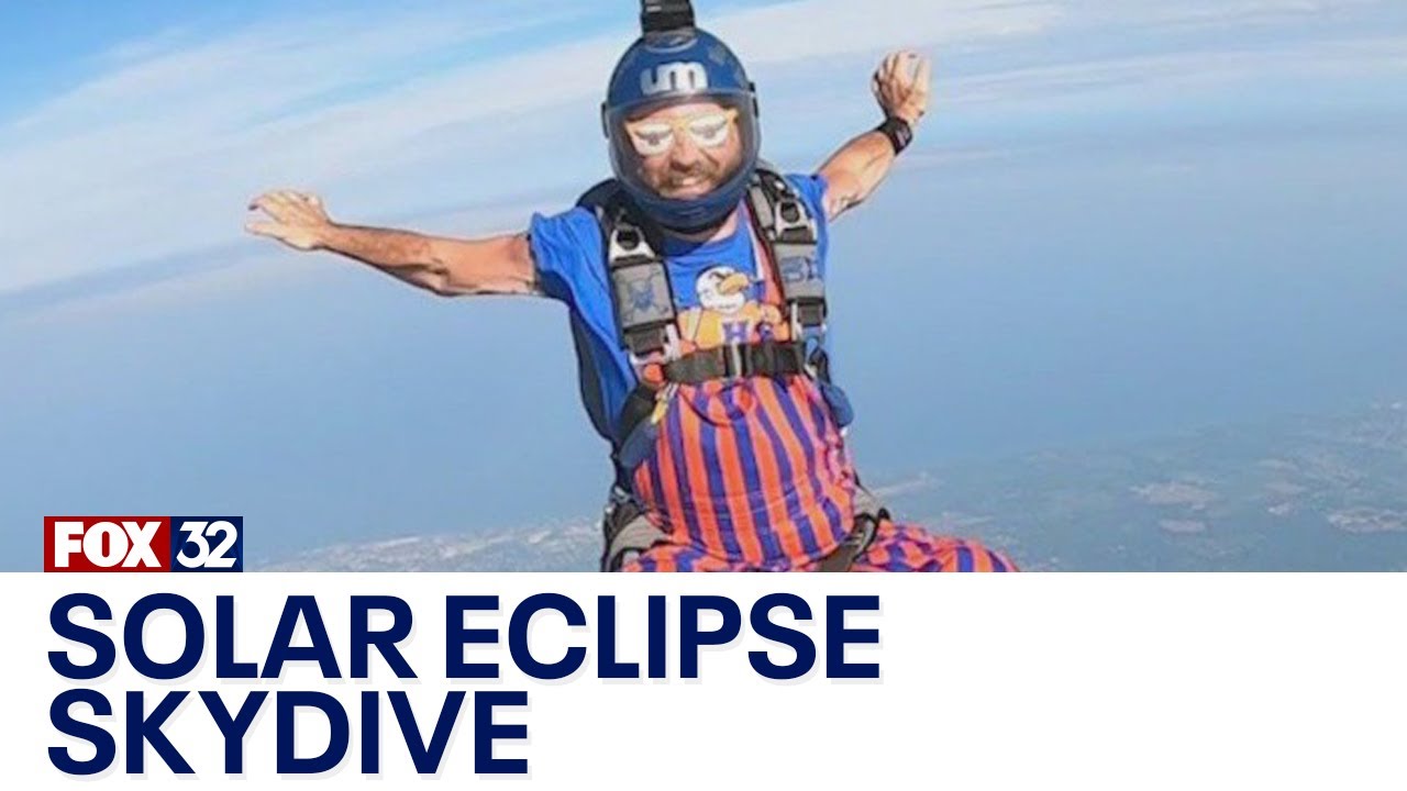 Hoffman Estates teacher to skydive during eclipse - YouTube