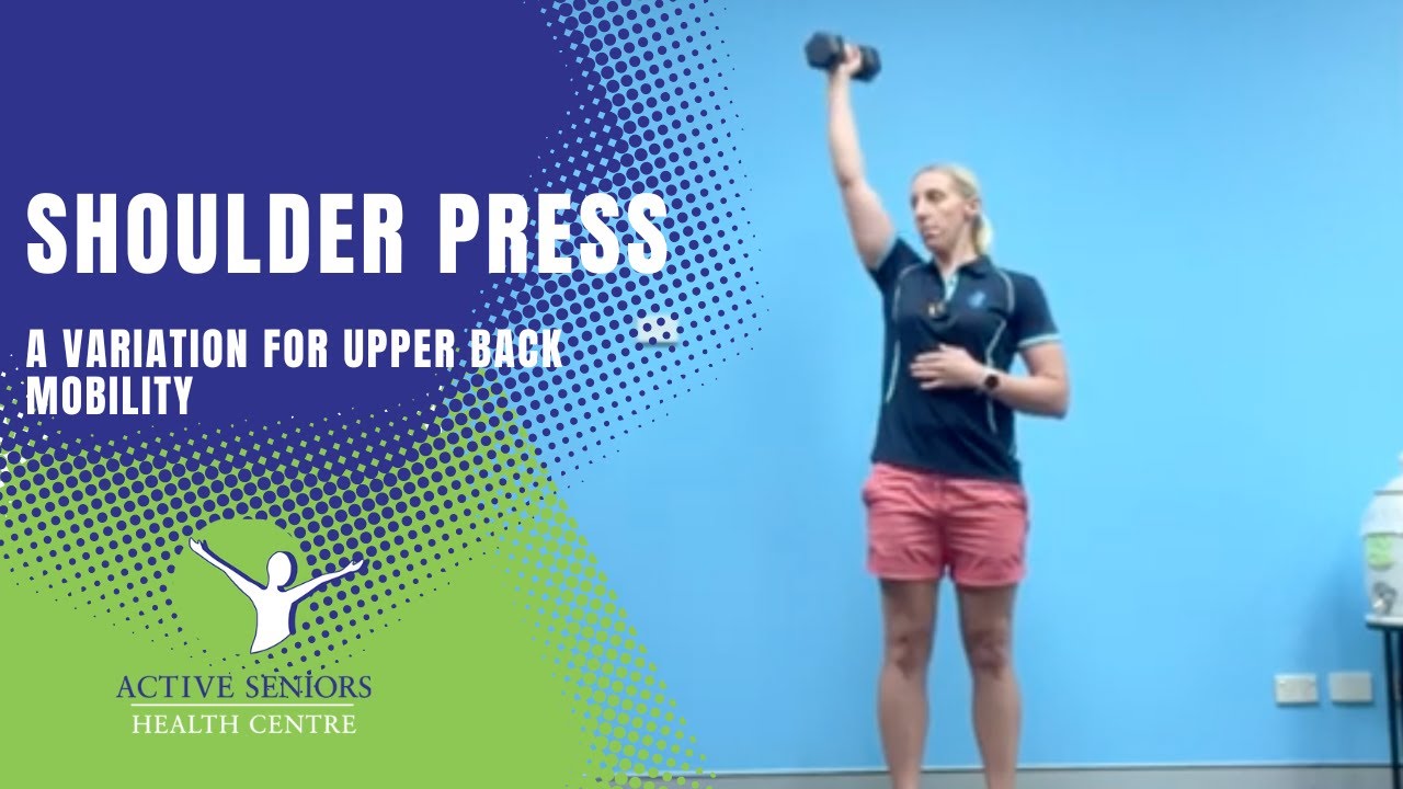 Shoulder Press Variation- a shoulder and upper back exercise - YouTube