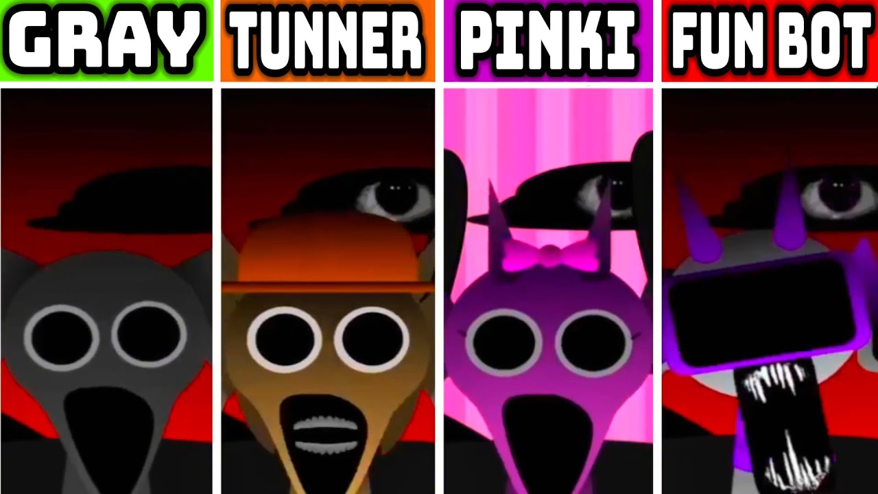 Incredibox Sprunki - But This Time Everyone Is Gray, Tunner, Pinki and ...