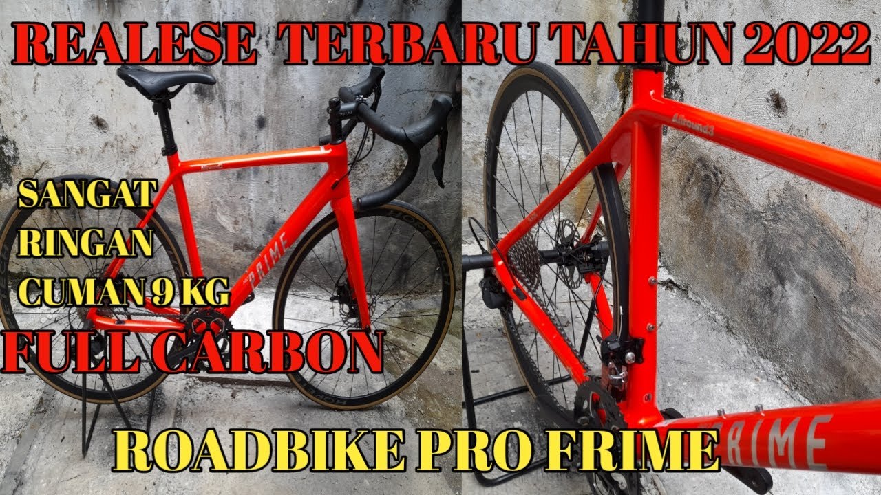 SEPEDA ROADBIKE PRO FRIME CARBON - YouTube