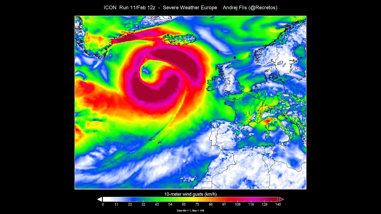 Bomb cyclogenesis in North Atlantic ocean - 12-17 February /SWE - YouTube