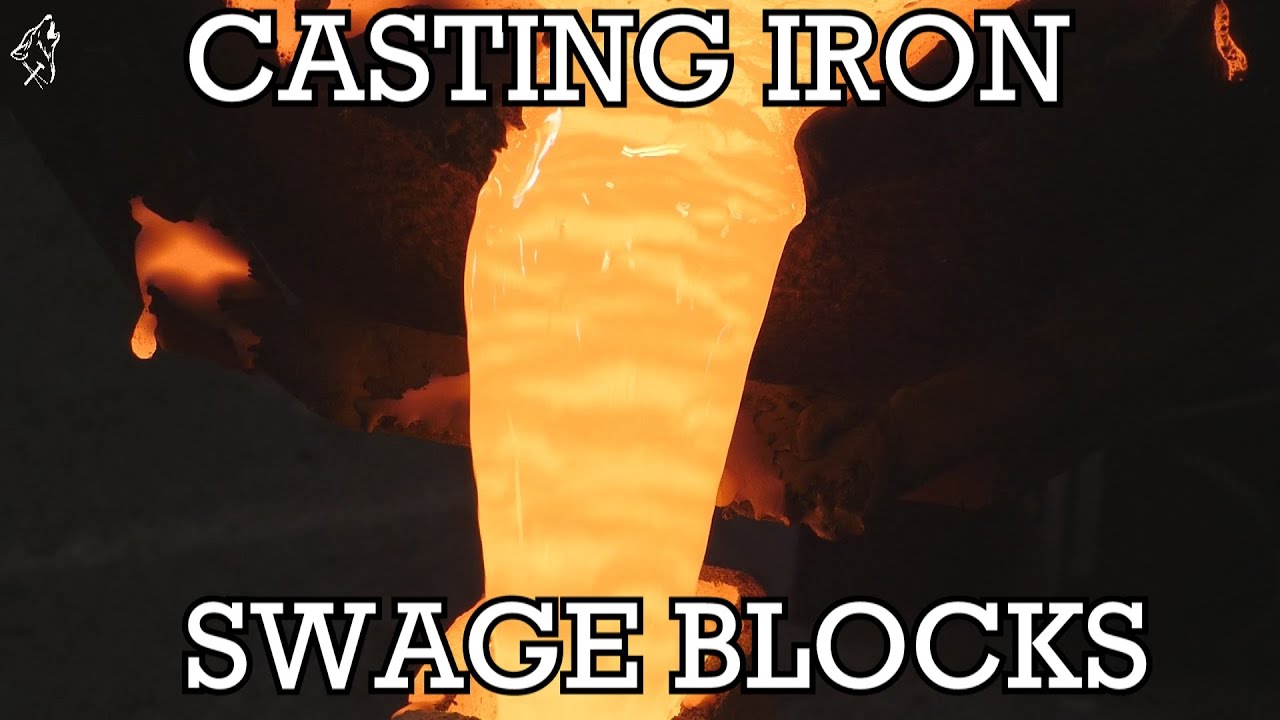 Casting Iron Swage Blocks - Pouring Cast Iron in a Foundry | Iron Wolf ...
