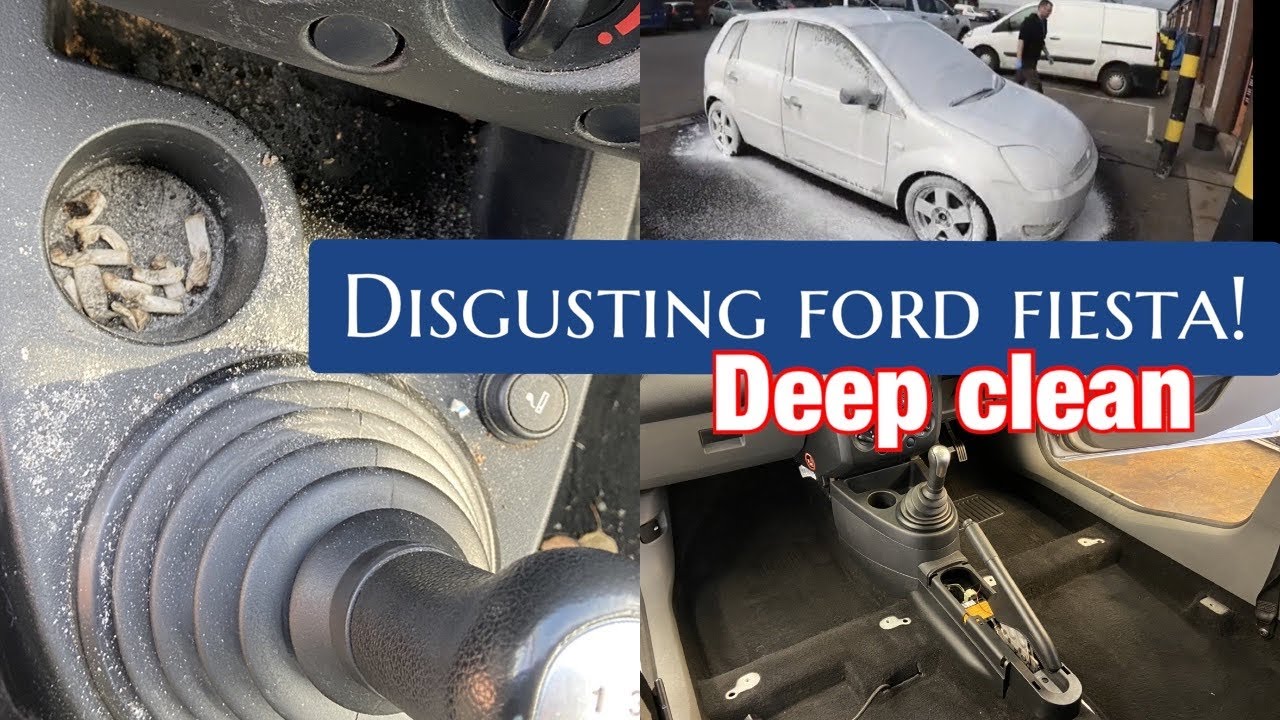 Cleaning this disgusting Ford Fiesta Zetec - YouTube