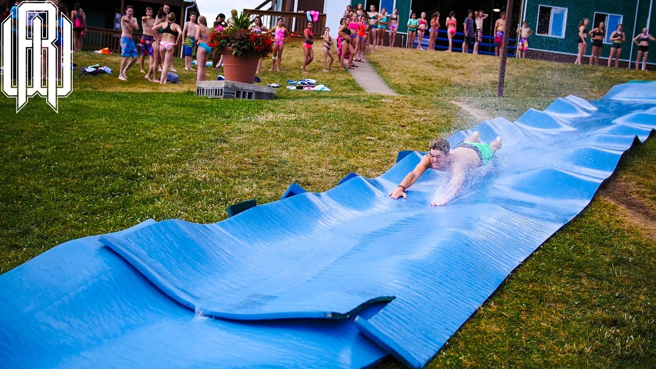 AWESOME WATER SLIDE!! - YouTube