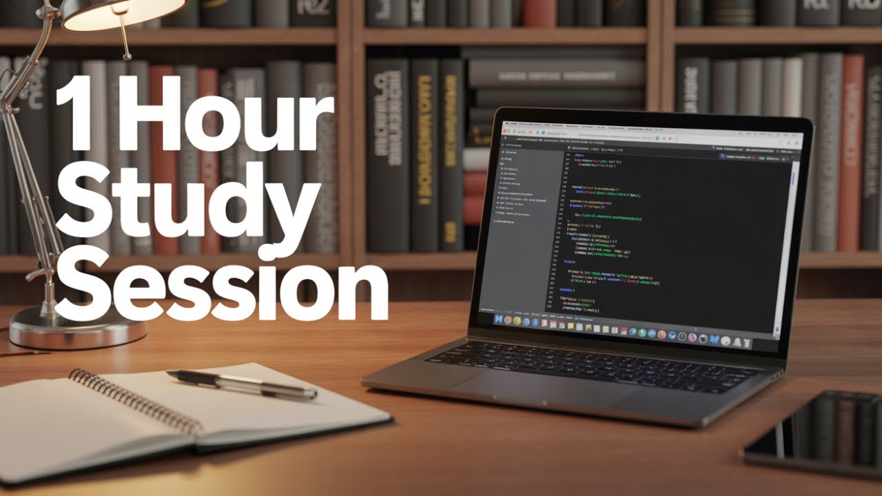 1 Hour Study with me | Pomodoro 30*2 | | One Hour | 4K Video - YouTube
