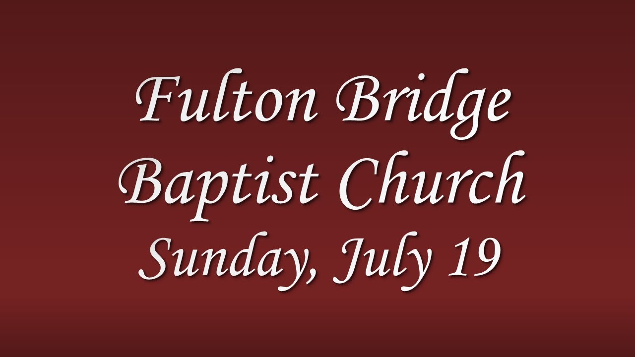Sunday, July 19, 2020 - YouTube