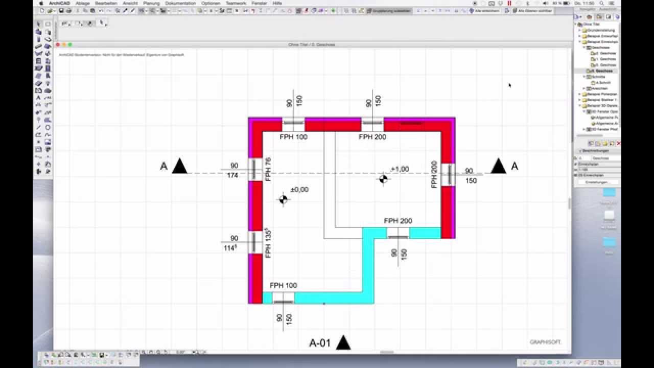 Archicad 18 Mini Tut Splitlevel - YouTube