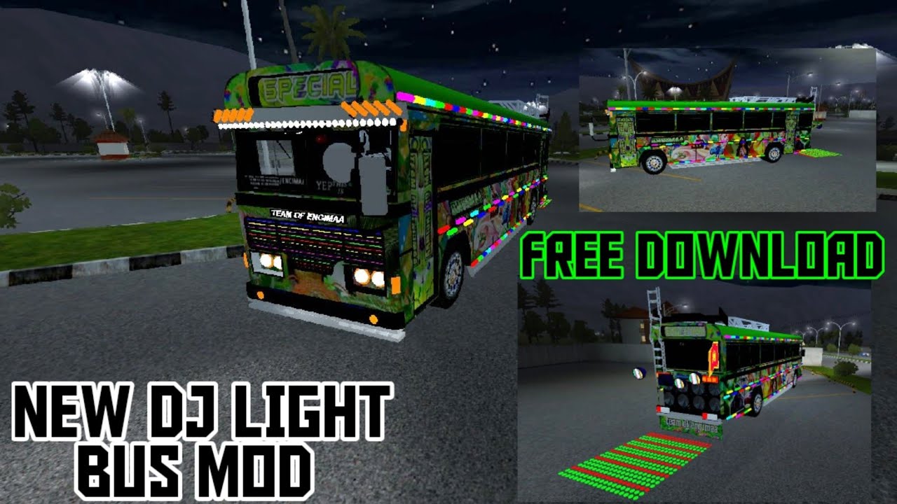 New DJ Light bus mod for bussid|bussid|New led Light bus mod for bussid ...