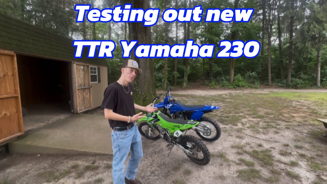 Testing out new ttr 230 Yamaha dirt bike - YouTube