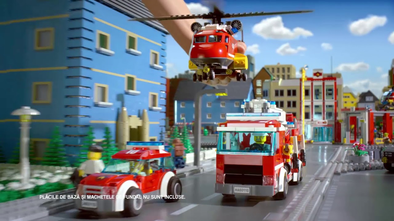 LEGO® ROMANIA™ - Remiză de pompieri - YouTube