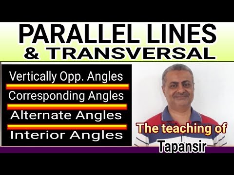 Parallel lines and Transversal | Vertically Opp, Corresponding ...