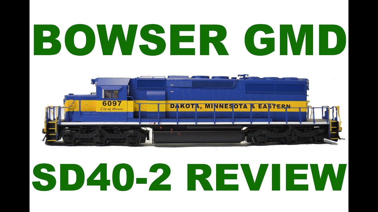 Full Review Of The HO Scale Bowser GMD SD40-2 With Sound (DM&E 6097) - YouTube