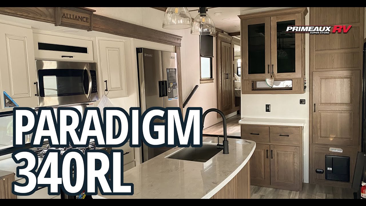 2023 Paradigm 340RL - Rear Living Luxury Fifth Wheel - YouTube