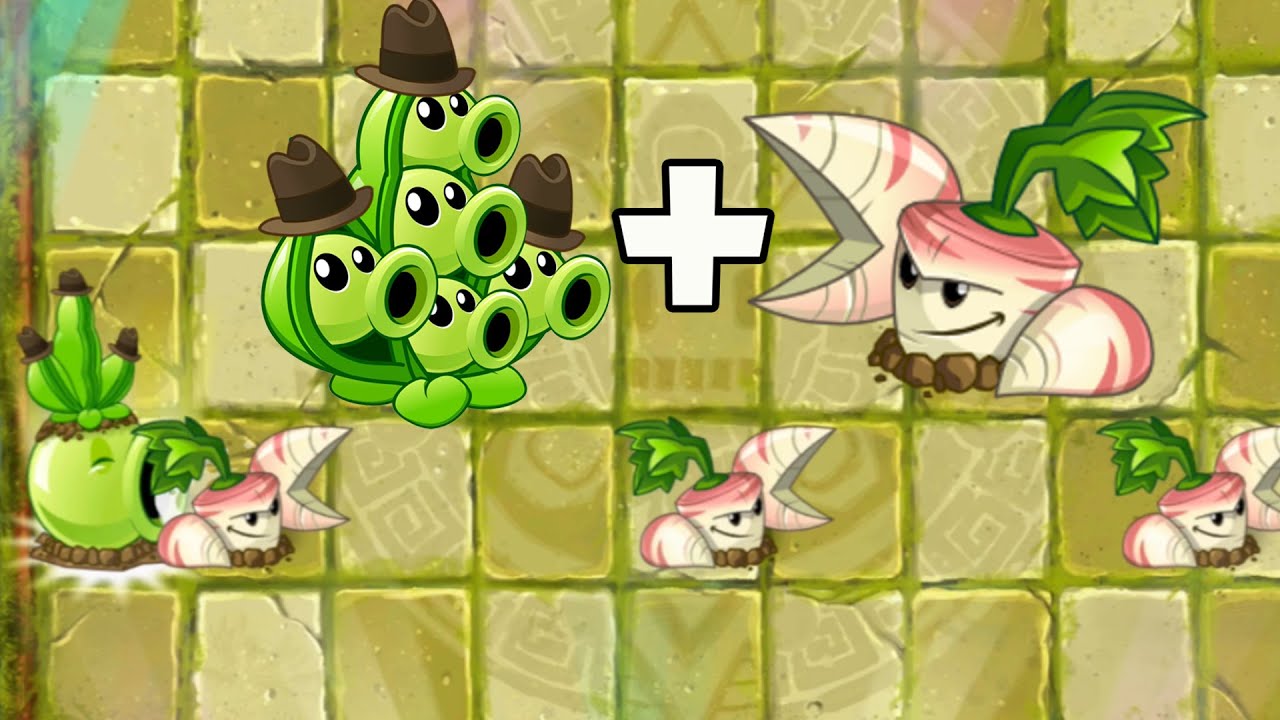 Pvz 2 Combined Plant - Peapod + Parsnip Vs Lost City Zombie Team - Part ...