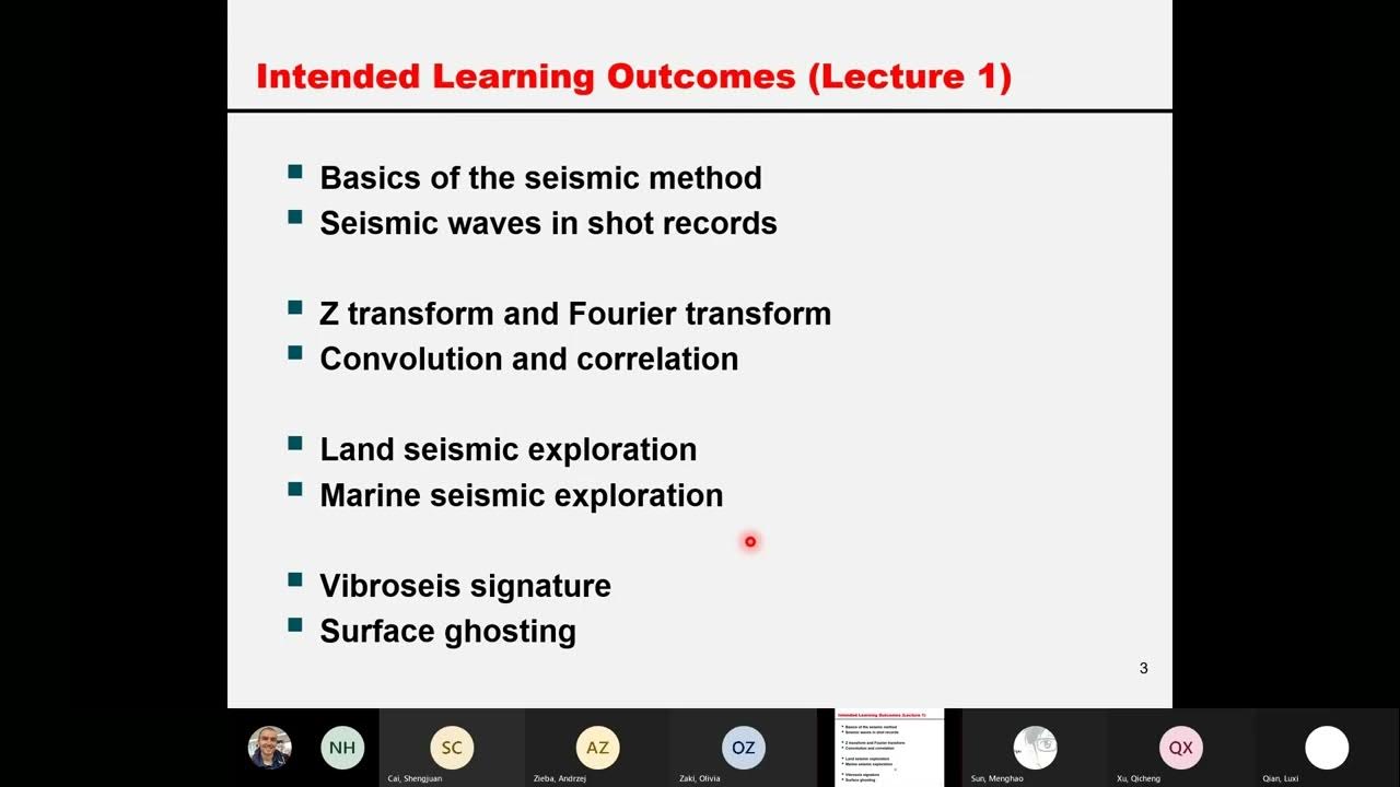 0501 - Advanced Exploration Seismology: Multichannel filtering (Lecture 5, part 1) @ Wang - YouTube